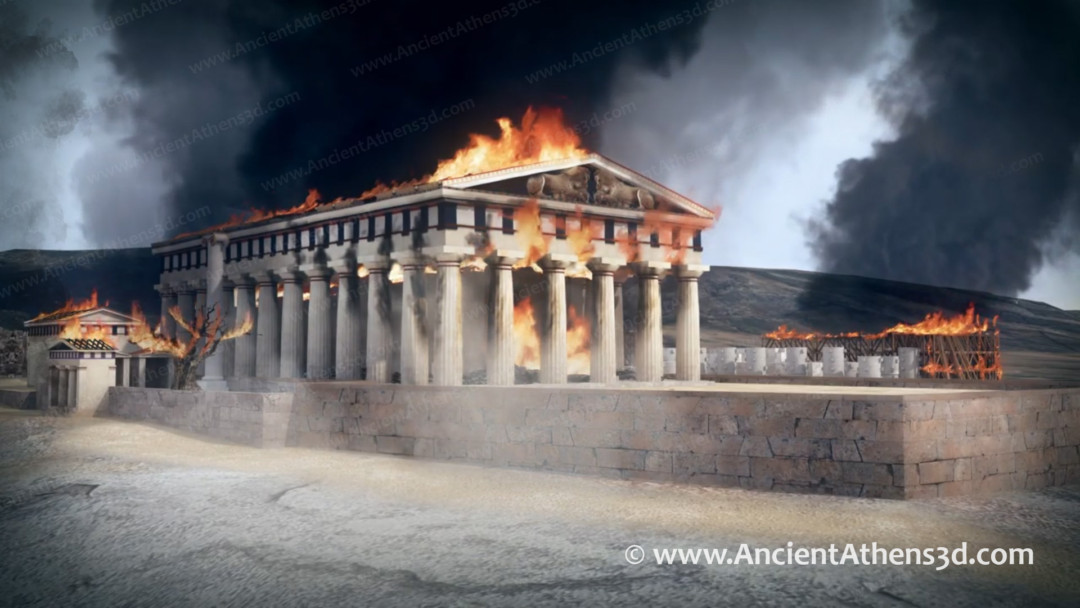 Αρχαϊκός Ναός Αθηνάς Πολιάδος (Αρχαίος Ναός) - Ancient Athens 3D